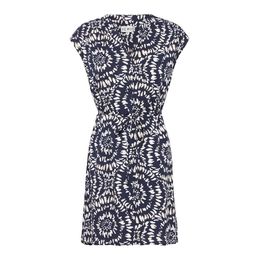 Ichi Kleid 'IHAya' Damen Größe 38 ecru / navy / weiß Winterkleid