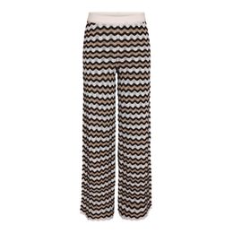 Noisy may Curve Hose 'NMSADIE' Damen Gr&ouml;&szlig;e 46 camel / schwarz / wei&szlig;