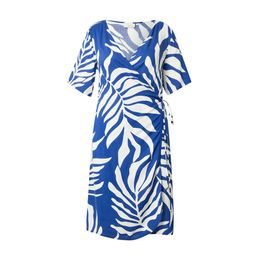 Only Carmakoma Kleid 'CARHelen' Damen Gr&ouml;&szlig;e 52 royalblau / wei&szlig; Winterkleid