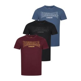 Lonsdale Shirt 'Beanley' male Blue, Red, Black size 5XL