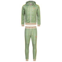 Lonsdale Jogginganzug 'Littlestone' Herren Gr&ouml;&szlig;e XXL gelb / gr&uuml;n / wei&szlig;