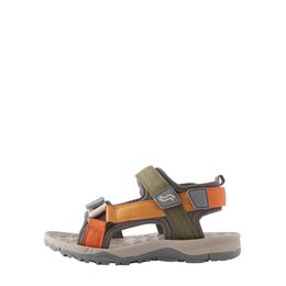 next Sandale Jungen Gr&ouml;&szlig;e 30.5 dunkelgrau / khaki / hellorange / dunkelorange
