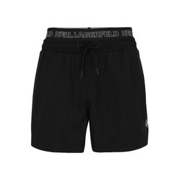 K by KARL LAGERFELD Karl Lagerfeld Badeshorts 'IKON' Herren Größe M schwarz / weiß