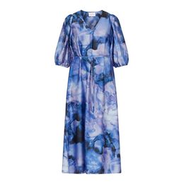 Sisters Point Kleid 'VENTIA' Damen Größe 36 blau / himmelblau / flieder / schwarz Winterkleid