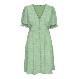 Only Kleid 'Amanda' Damen Größe 40 hellgrün / weiß Winterkleid