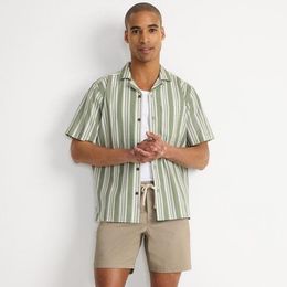 LANDS' END Chino-Shorts mit Dehnbund, Herren,  Beige, Baumwolle/Elasthan/Leinen, by Lands' End