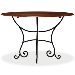 vidaXL Esstisch Massivholz mit Honigfarbenem Finish 120x76 cm