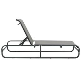 vidaXL Sonnenliege Aluminium und Textilene
