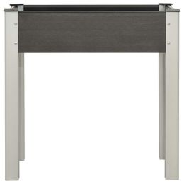 vidaXL Garten-Hochbeet 75x40x75 cm WPC Grau