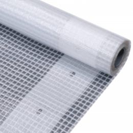 vidaXL Gitter-Abdeckplanen 2 Stk. 260 g/m² 3x2 m Weiß