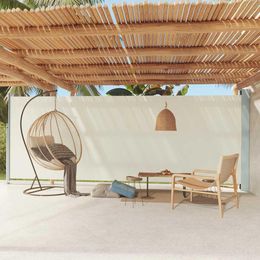 vidaXL Seitenmarkise Ausziehbar 200x600 cm Creme
