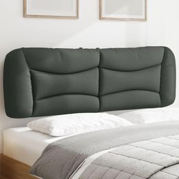 vidaXL Kopfteil-Kissen "Hvar" Dunkelgrau 160 cm Stoff