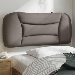 vidaXL Kopfteil-Kissen "Hvar" Taupe 90 cm Stoff