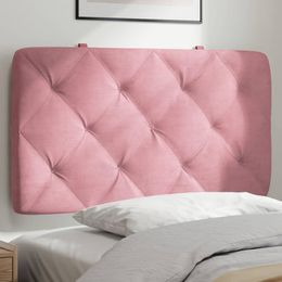 vidaXL Kopfteil-Kissen Rosa 90 cm Samt