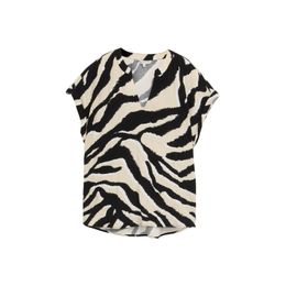 Tom Tailor Damen Loose Fit Bluse, braun, Animalprint, Gr. 34