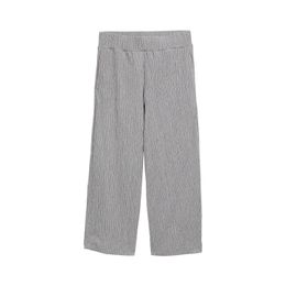 Tom Tailor Damen Crinkle Culotte Hose, schwarz, Gemustert, Gr. 38/28