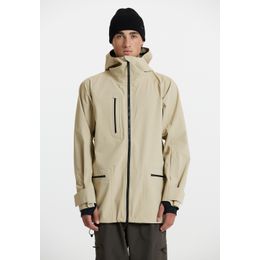 Skijacke SOS "Lipno", Herren, Gr. S, beige, 84% Nylon, 16% Elasthan, unifarben, ohne Ausschnitt, Jacken, mit 20.000 mm Wassersäule
