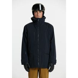 Skijacke SOS "Lipno", Herren, Gr. L, schwarz, 84% Nylon, 16% Elasthan, unifarben, ohne Ausschnitt, Jacken, mit 20.000 mm Wassersäule