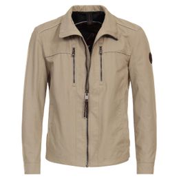 Langjacke Casamoda "Casamoda Jacke uni", Herren, Gr. L, beige, 67% Baumwolle, 33% Polyamid, Jacken