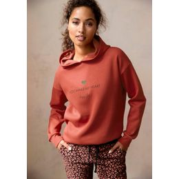 Lascana Damen Hoodie, rotbraun, Größe 44/46