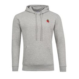 Mikon Sweatshirt 'Erdbeere' Herren Gr&ouml;&szlig;e S graumeliert / grasgr&uuml;n / rot