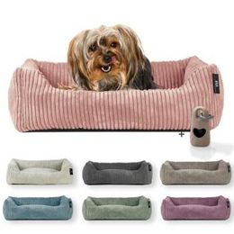 Rohrschneider &reg; Hundebett waschbar f&uuml;r kleine Hunde mit Hundekissen Cord (ca. 55x42 cm) inkl. Gassibeutel