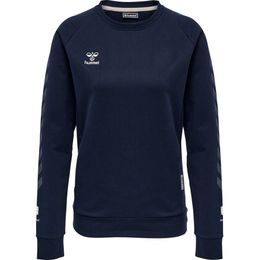 Hummel Sportsweatshirt 'Move' Damen Gr&ouml;&szlig;e S dunkelblau / wei&szlig;