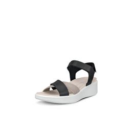 Ecco Strap Sandals 'FLOWT WEDGE LX' female Black size 35
