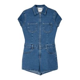 Bershka Jumpsuit Damen Gr&ouml;&szlig;e M blue denim