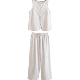 next Pyjama Damen Gr&ouml;&szlig;e M creme / pastellpink Winterkleid