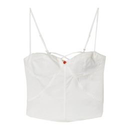 Bershka Top Damen Gr&ouml;&szlig;e S wei&szlig;