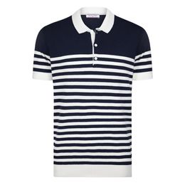 Felix Hardy Poloshirt Herren Gr&ouml;&szlig;e XL navy / wei&szlig;