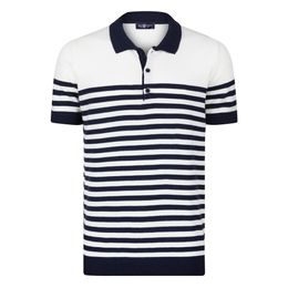 Jimmy Sanders Poloshirt Herren Gr&ouml;&szlig;e S marine / wei&szlig;