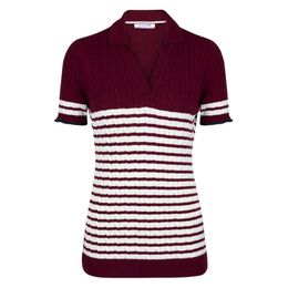 Felix Hardy Pullover Damen Gr&ouml;&szlig;e L bordeaux / wei&szlig;