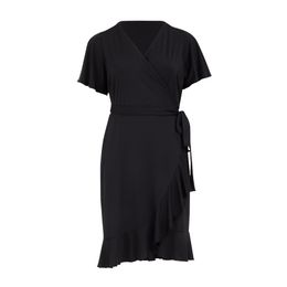 WE Fashion Kleid Damen Gr&ouml;&szlig;e 52 schwarz Winterkleid