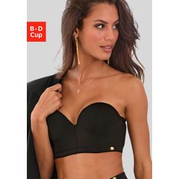 Push-up-BH JETTE, Damen, Gr. 70, Cup C, schwarz, Microtouch, Obermaterial: 85% Polyamid, 15% Elasthan, BHs Push-up-BH, in leichter Longform mit 3 verschiedenen Tragevarianten, Reizw&auml;sche