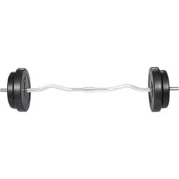 vidaXL Hantelset mit Curlstange und Hantelscheiben 30 kg