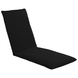 vidaXL Sonnenliege Klappbar Oxford-Gewebe Schwarz