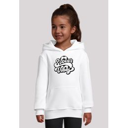 Kapuzenpullover F4NT4STIC "Soccer Vibes Typography Sporty Graphic", Jungen, Gr. 146/152, wei&szlig;, Obermaterial: 65% Baumwolle, 35% Polyester, relaxed fit, Pullover Kapuzenpullover, Premium Qualit&auml;t