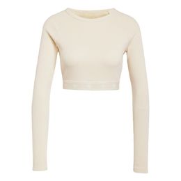adidas originals Funktionsshirt 'Ribbed Long Sleeve Crop' Damen Gr&ouml;&szlig;e XXXS/XXS creme