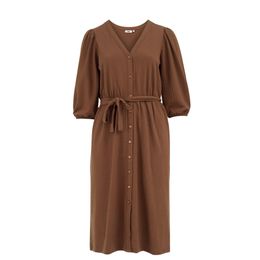 WE Fashion Kleid Damen Gr&ouml;&szlig;e 48 braun Winterkleid