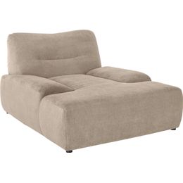 Loveseat DOMO collection "Cesena Designsessel zum Kuscheln, komfortabel zum Relaxen", beige, B:122cm H:81cm T:151cm, Sessel, bequem und stylish, frei im Raum stellbar