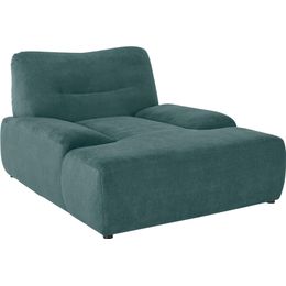 Loveseat DOMO collection "Cesena Designsessel zum Kuscheln, komfortabel zum Relaxen", blau (petrol), B:122cm H:81cm T:151cm, Sessel, bequem und stylish, frei im Raum stellbar