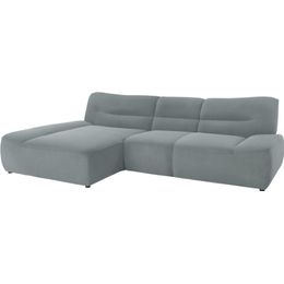 Ecksofa DOMO collection "Cesena moderne Polsterecke mit flachen Armlehnen, L-Form", gr&uuml;n (mint), B:288cm H:81cm T:175cm, Sofas, Ecksofa, fester Sitzkomfort, frei im Raum stellbar
