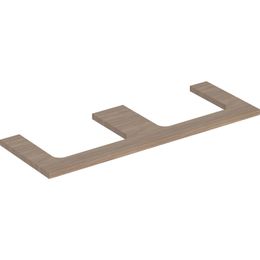 Geberit ONE Waschtischplatte, Ausschnitt 2-fach, für Aufsatzwaschtisch, 135 cm