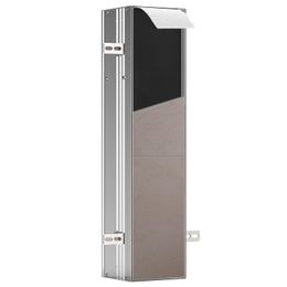Emco asis plus WC-Modul - Unterputzmodell 15,4 x 65,8 cm, Türanschlag rechts