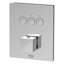 Kronenbach Smart Push Thermostat Unterputz für 3 Verbraucher, eckige Ausführung