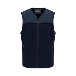Fynch-Hatton Fleecejacke ohne Kapuze mit Taschen dark navy S S Weste von Fynch-Hatton