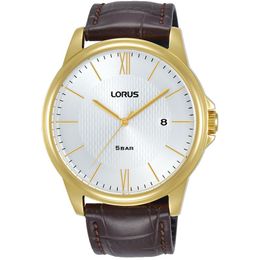 Lorus Quarzuhr Armbanduhr, Herrenuhr, Datum dunkelbraun Schöne Herrenarmbanduhr