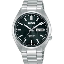 Lorus Automatikuhr Armbanduhr, Herrenuhr, Damenuhr, Edelstahlarmband, Datum silberfarben-schwarz Geschmackvolle Uhr f&uuml;r Sie & Ihn